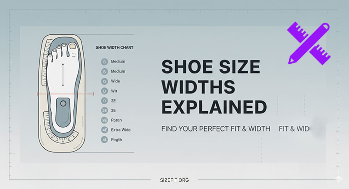 Shoe Width Chart & Guide: What Does D Mean? (2026) | SizeFit